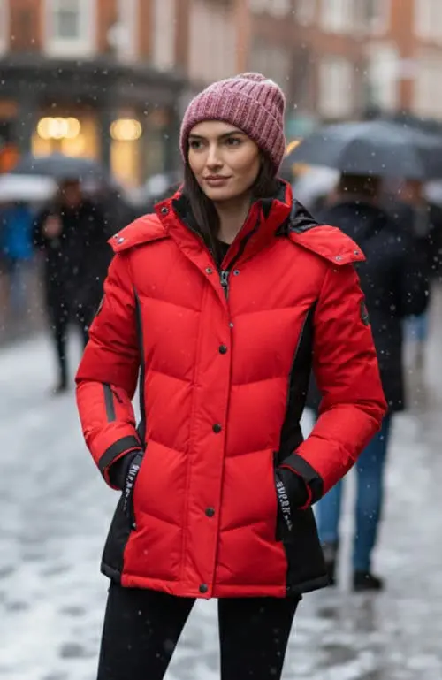 CANADA WEATHER GEAR Hooded Puffer Parka Jacket