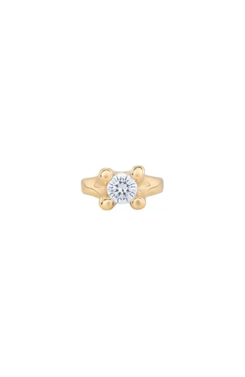 UNODE50 18k -plated Ring With Cubic Zirconia