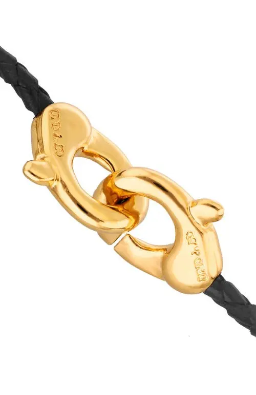 UNODE50 Interlocking Carabiner Leather Bracelet