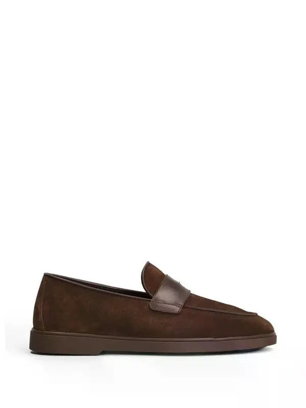 GIUSEPPE ZANOTTI Suede Loafers - Brown