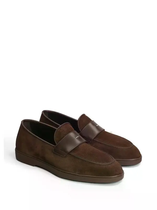 GIUSEPPE ZANOTTI Suede Loafers - Brown