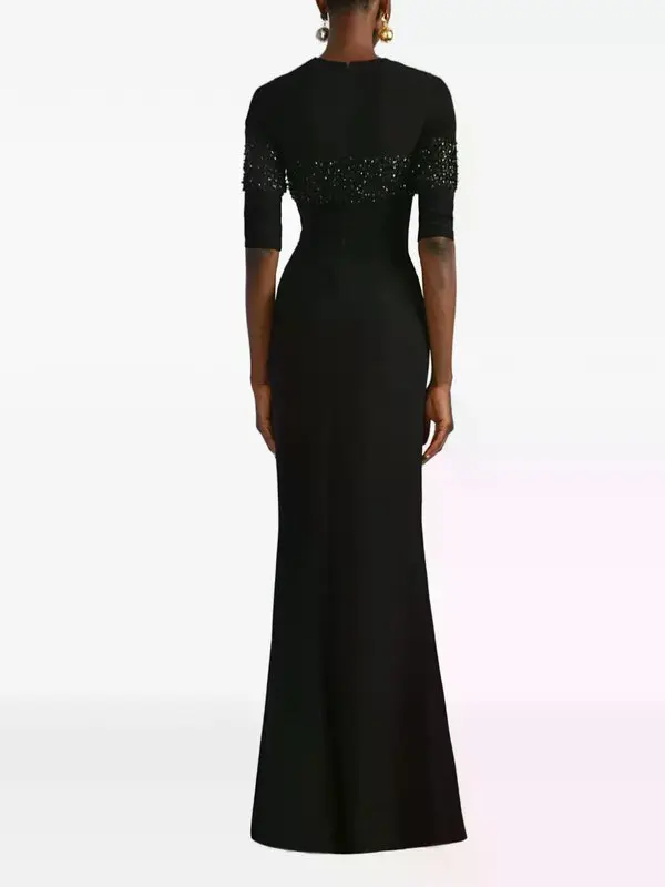 SAIID KOBEISY Beaded Gown Dress