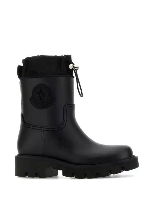Moncler Kickstream Waterproof Rain Boots - Black