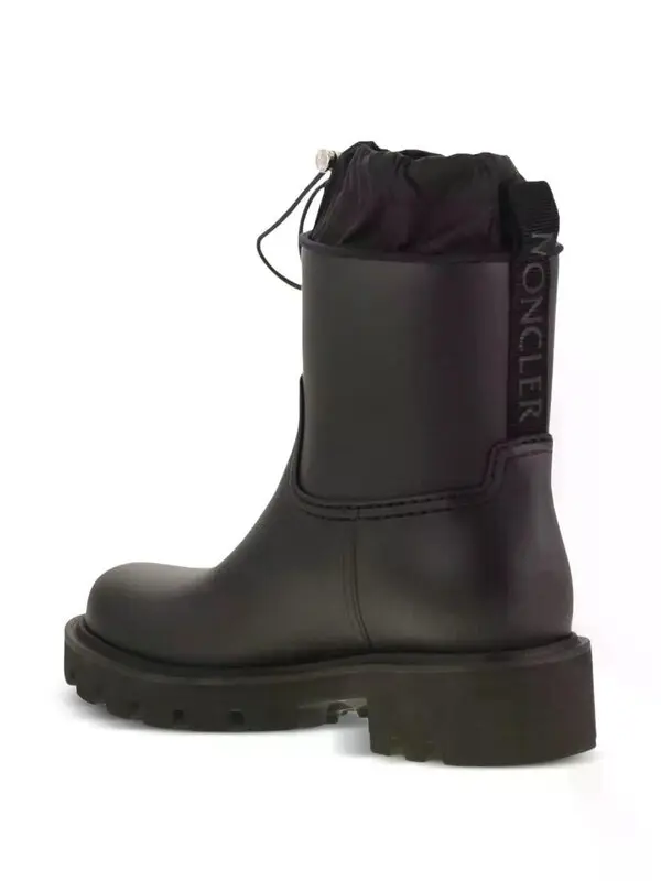 Moncler Kickstream Waterproof Rain Boots - Black