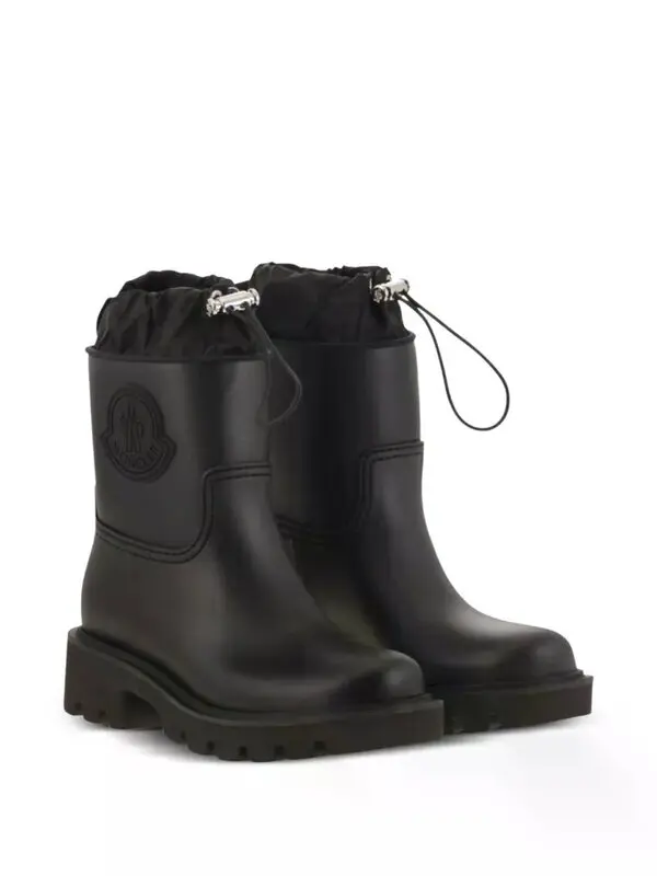 Moncler Kickstream Waterproof Rain Boots - Black