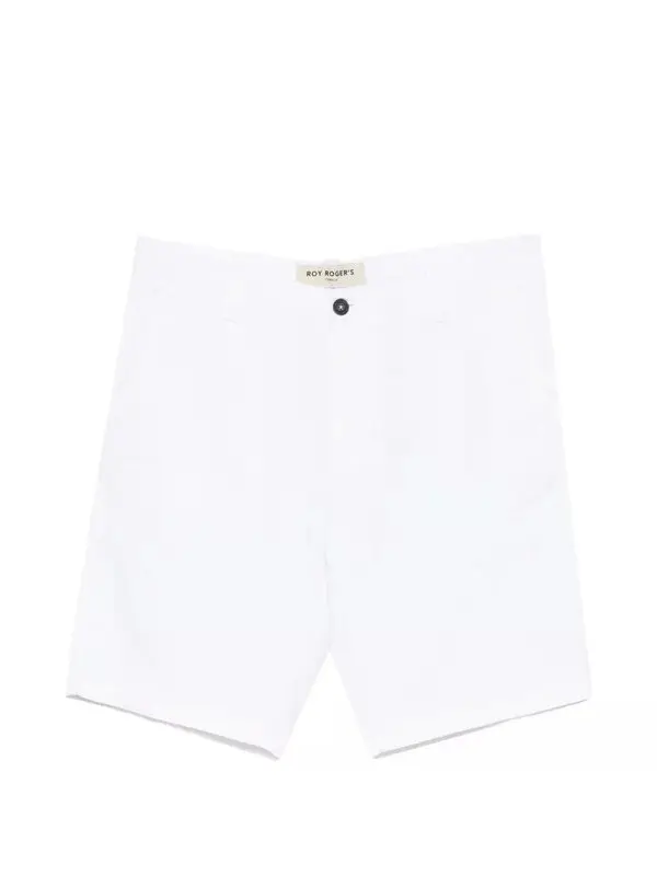 ROY ROGER'S Logo Patch Shorts - White