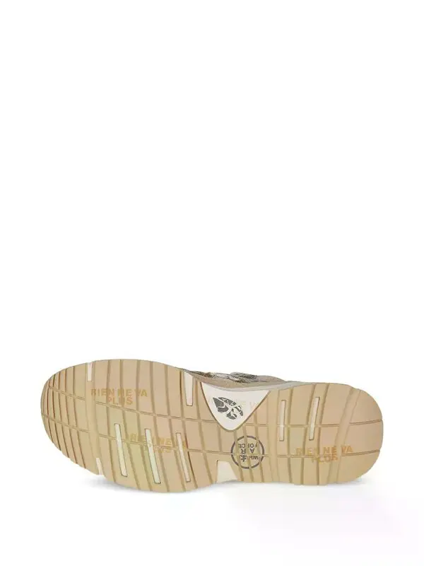 Premiata Mased Animal-print Sneakers - Neutrals