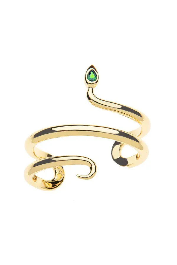 JANE WIN Protect Snake Cuff - Green