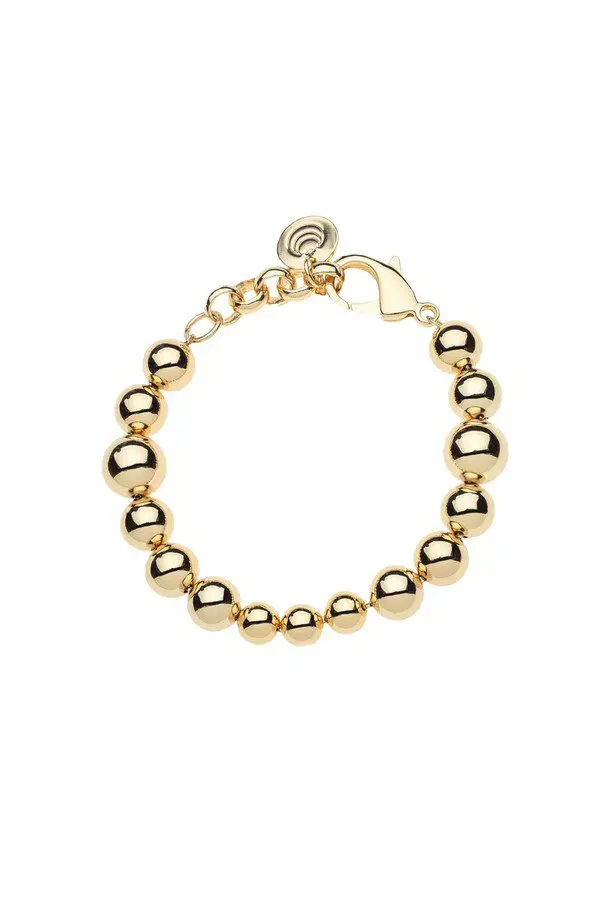 JANE WIN Sun Reflection Beaded Bracelet - Gold