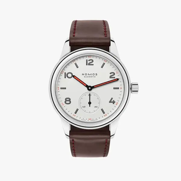 NOMOS GLASHUTTE Club White Dial Watch, 36mm,|703.1 - Stainless Steel