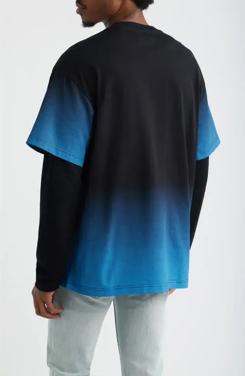 SANTO STUDIO Ryan Sheckler Edition Graphic Layered Long Sleeve Cotton T-shirt