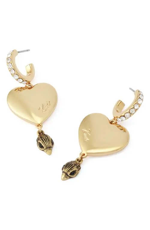 Kurt Geiger Eagle Heart Drop Earrings