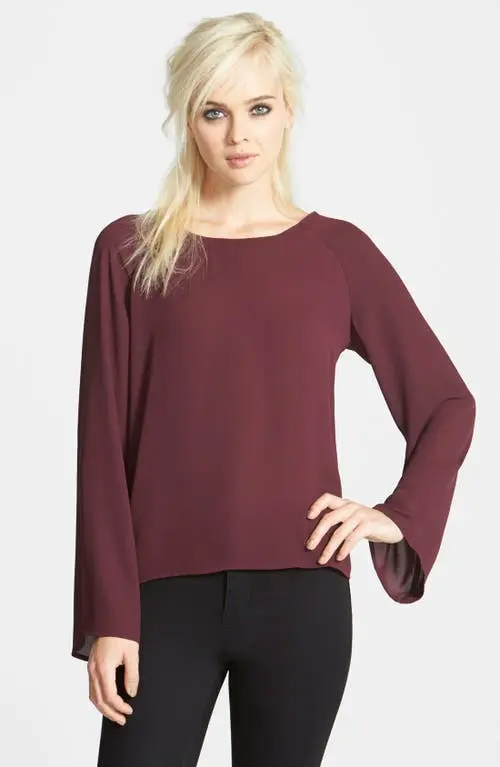 Leith Strap Back Tunic - Burgundy Stem