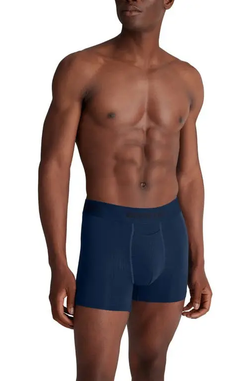 Tommy John Second Skin Luxe Rib 4-inch Boxer Briefs - Dress Blues