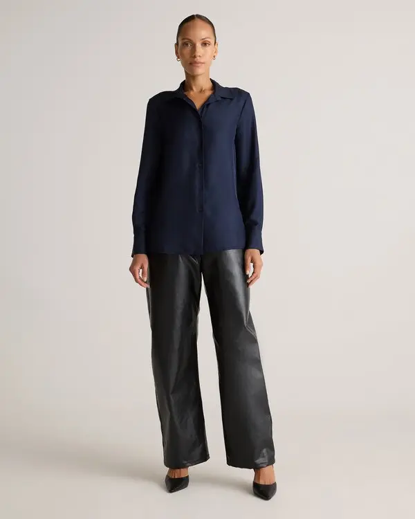 Quince 100% Silk Twill Blouse