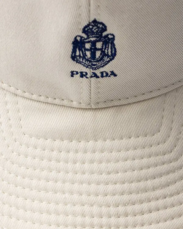Prada Gabardine Baseball Cap - Neutral