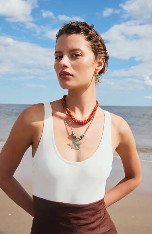 LIZZIE FORTUNATO Paros Beaded Toggle Necklace