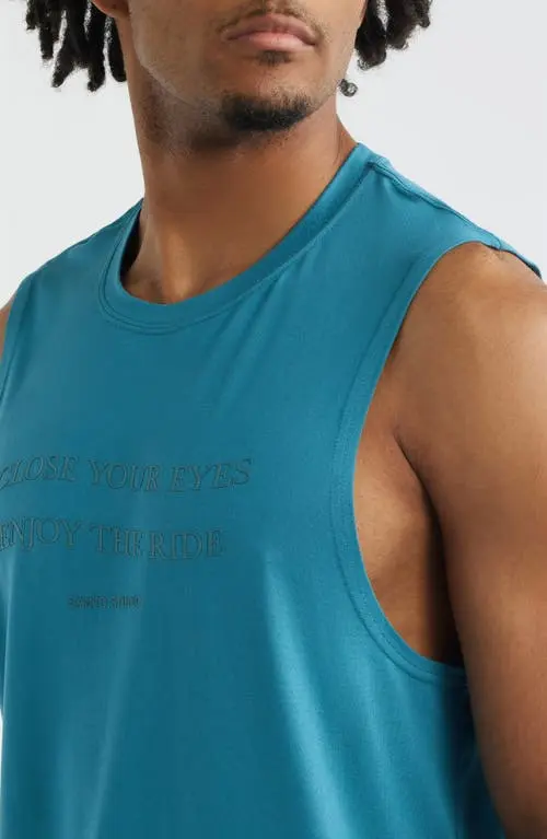 SANTO STUDIO Ryan Sheckler Edition Tempo Enjoy Graphic Tech Tank - Blue