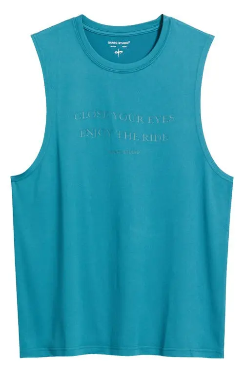 SANTO STUDIO Ryan Sheckler Edition Tempo Enjoy Graphic Tech Tank - Blue