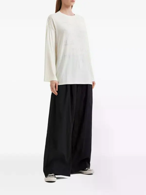 TOUT A COUP Graphic-print Long-sleeve T-shirt