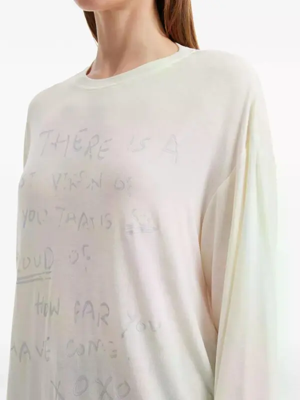 TOUT A COUP Graphic-print Long-sleeve T-shirt