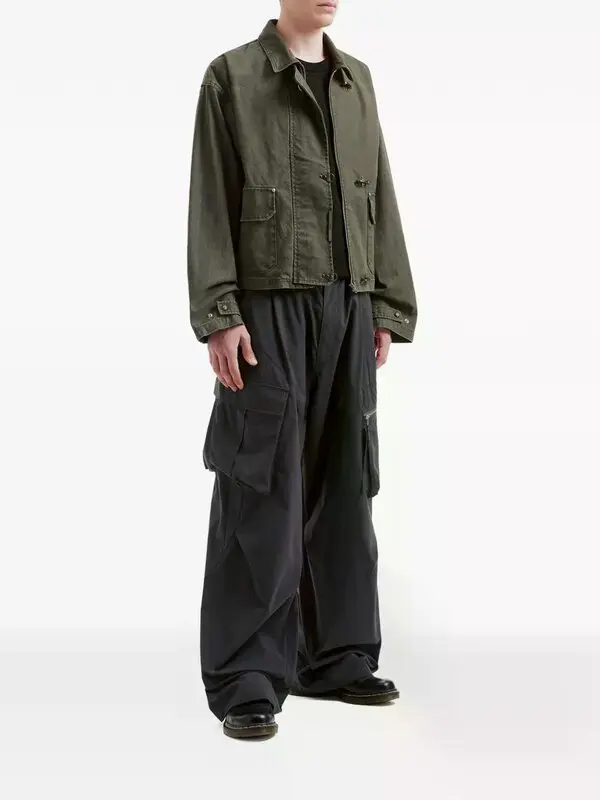 FIVE CM Flap-pocket Toggle Jacket - Green