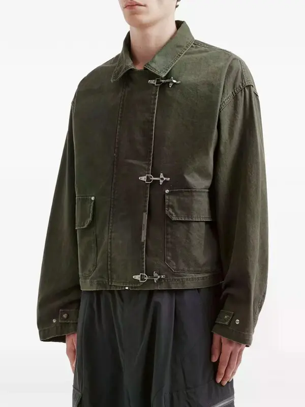 FIVE CM Flap-pocket Toggle Jacket - Green