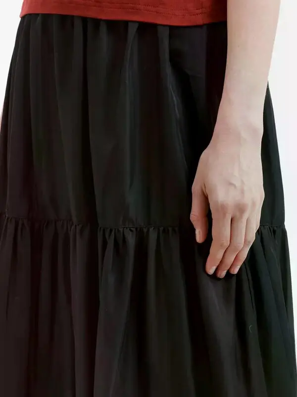 CHOCOOLATE Tiered Skirt - Black