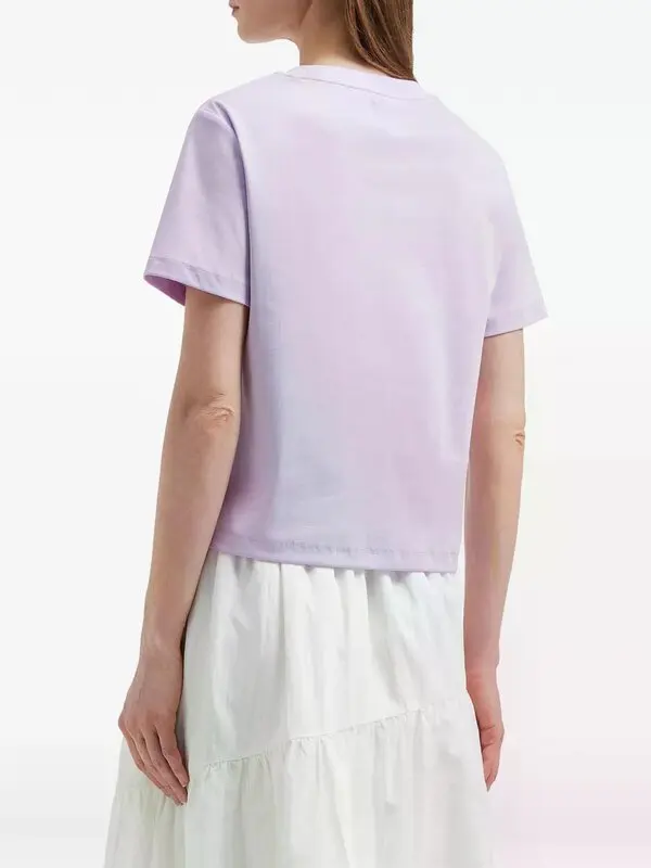 B+AB Asymmetrical Ring Detail T-shirt - Purple