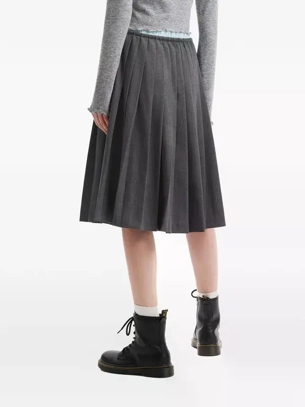 TOUT A COUP Pleated Midi Skirt