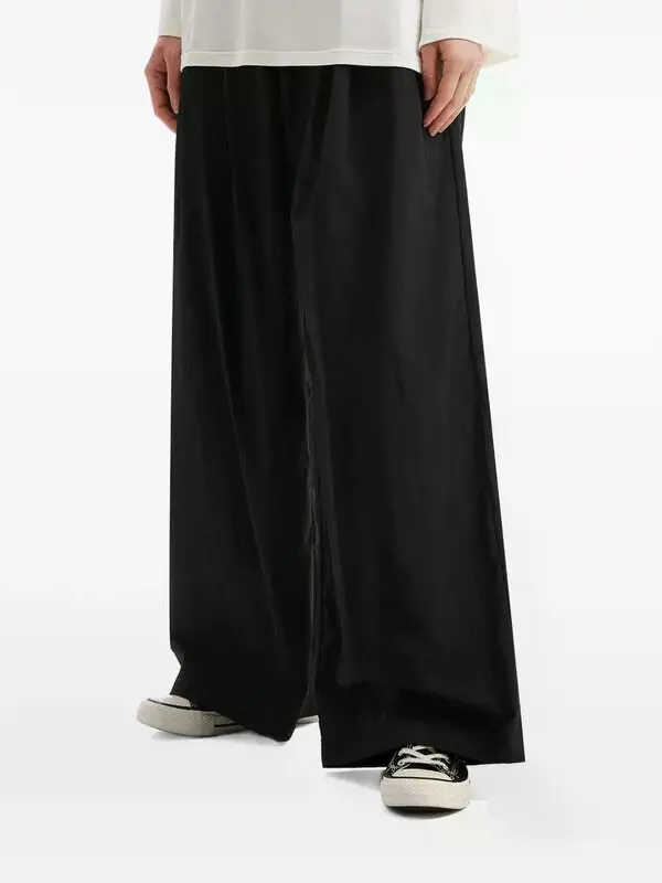 TOUT A COUP Pleated-front Palazzo Pants - Black