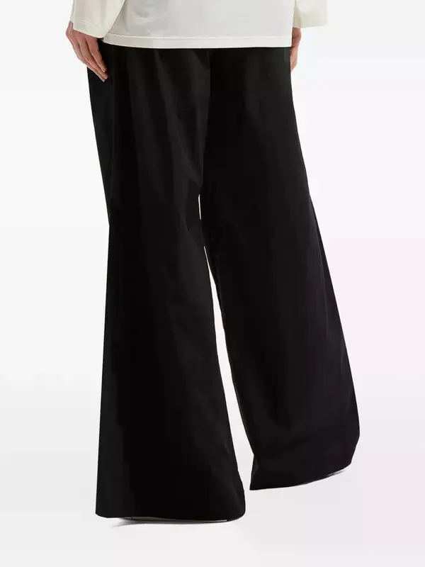 TOUT A COUP Pleated-front Palazzo Pants - Black