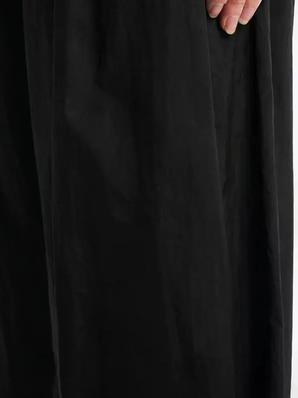 TOUT A COUP Pleated-front Palazzo Pants - Black