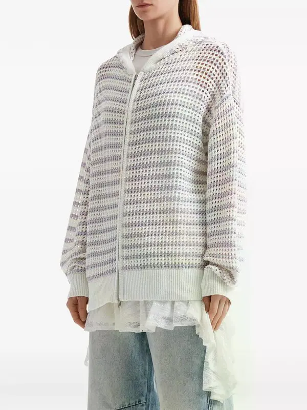 TOUT A COUP Striped Knit Hoodie