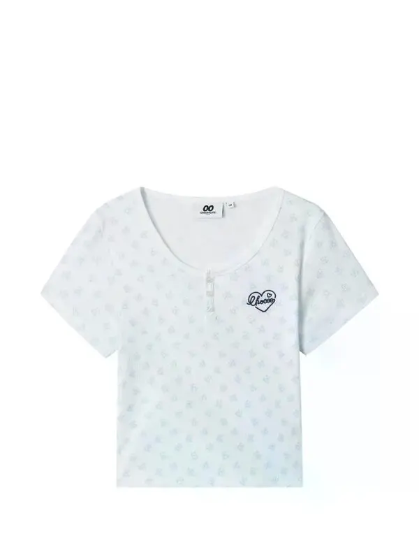 CHOCOOLATE Pattern Logo T-shirt - White