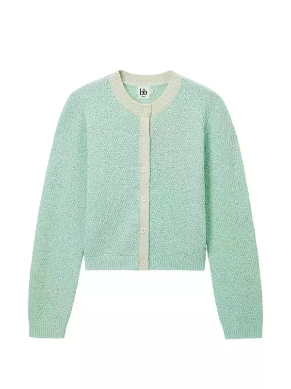 B+AB Round-neck Cardigan - Green