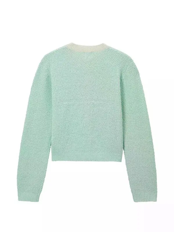 B+AB Round-neck Cardigan - Green