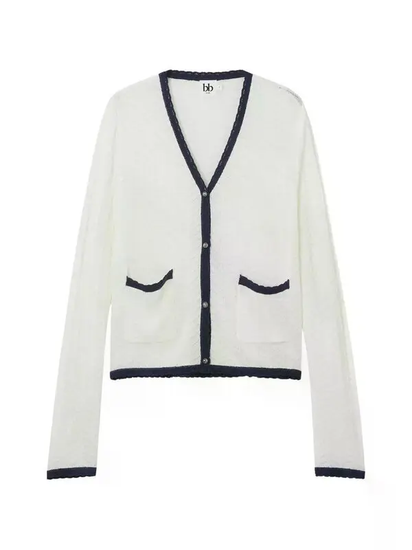 B+AB V-neck Cardigan - White