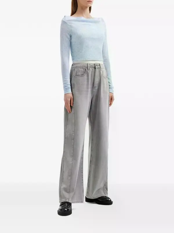 B+AB Hooded Long-sleeve Top - Blue