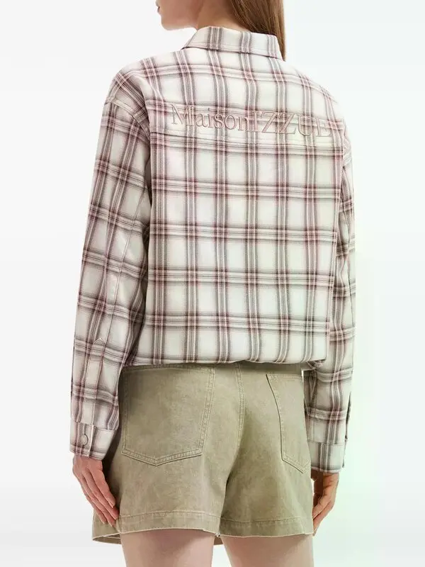 Izzue Check Pocket Shirt - White