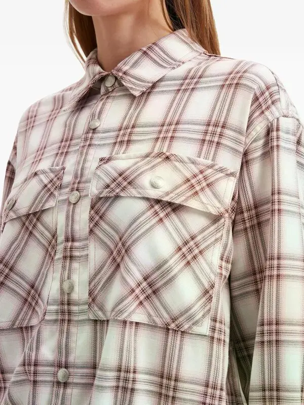 Izzue Check Pocket Shirt - White