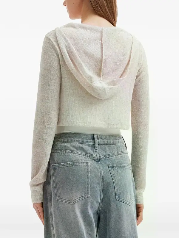B+AB Draped Hooded Top - Neutrals