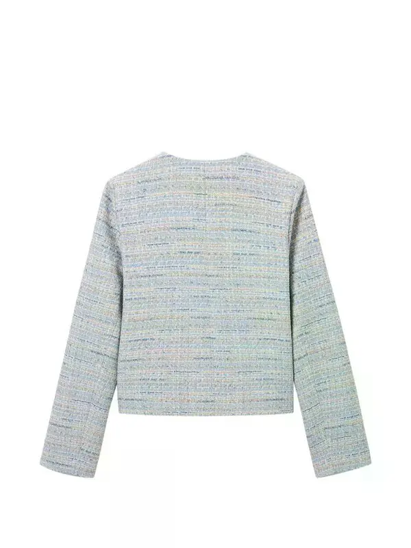 B+AB Tweed Jacket With Fringe