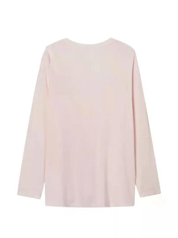 B+AB Buttoned Long-sleeve Top - Pink