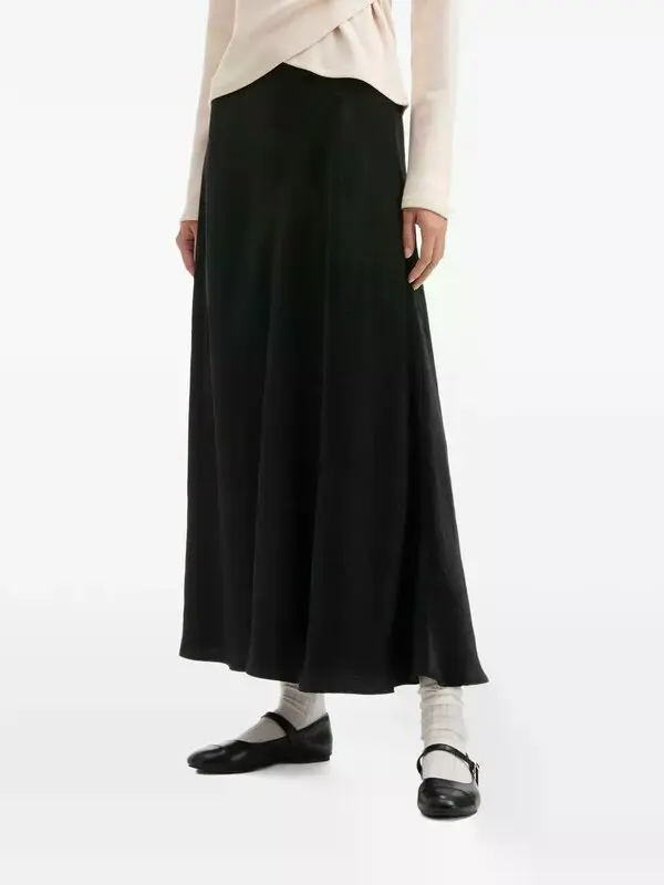 B+AB Textured A-line Midi Skirt