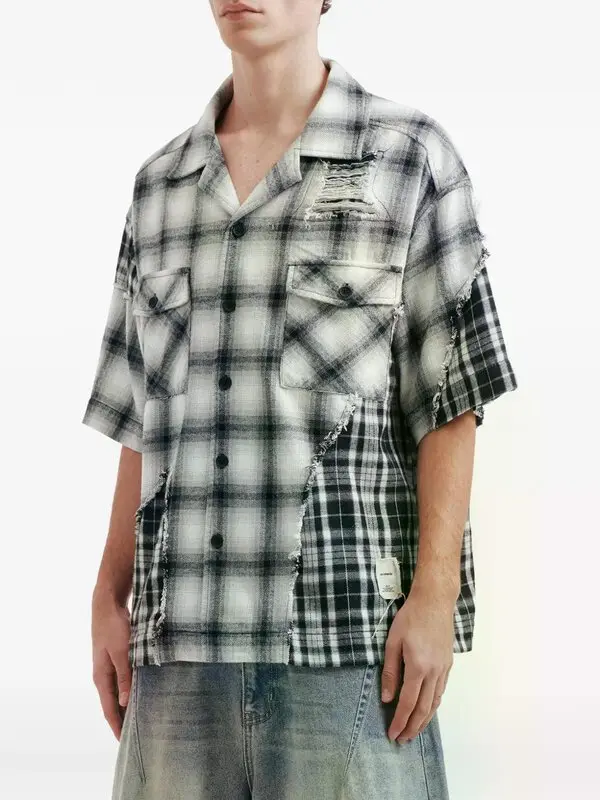 FIVE CM Check Patch Shirt