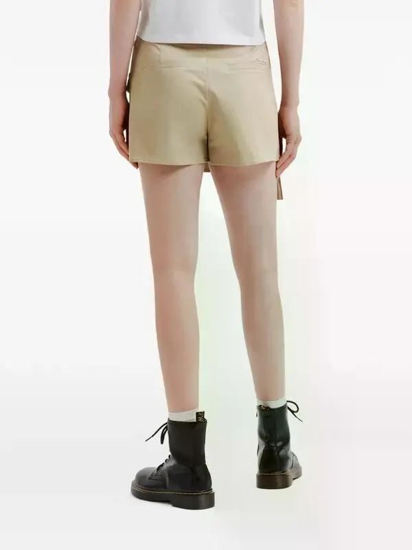 Izzue Pleated Detail Shorts - Neutrals
