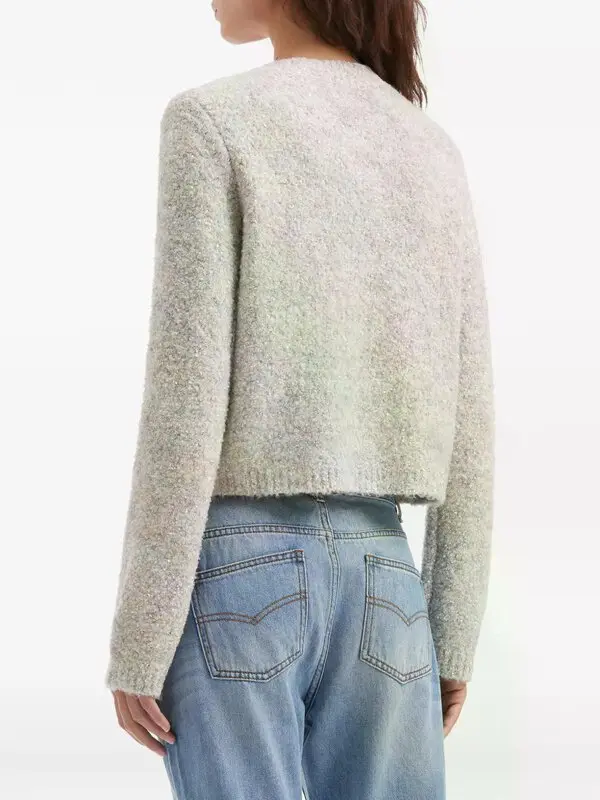 B+AB Crew Neck Cardigan - Grey