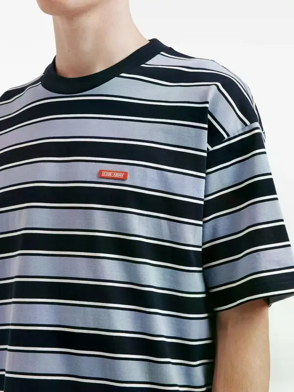 Izzue Striped Patch T-shirt