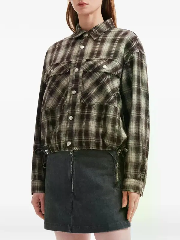 Izzue Plaid Tie Shirt